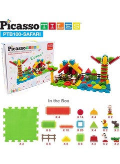 PicassoTiles Picasso Toys PTB100 100pcs Hedgehog Block 3D Building ...