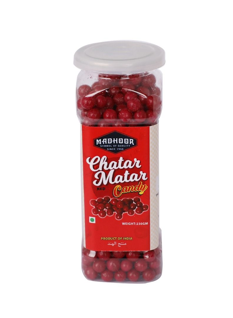 Madhoor Chatar Matar Red Candy 230 gm | Best Price KSA | Riyadh, Jeddah