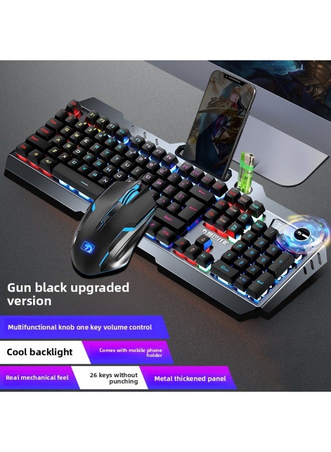Generic Mamba Crazy Snake Mechanical Feel Wired Keyboard Mouse Suit ...