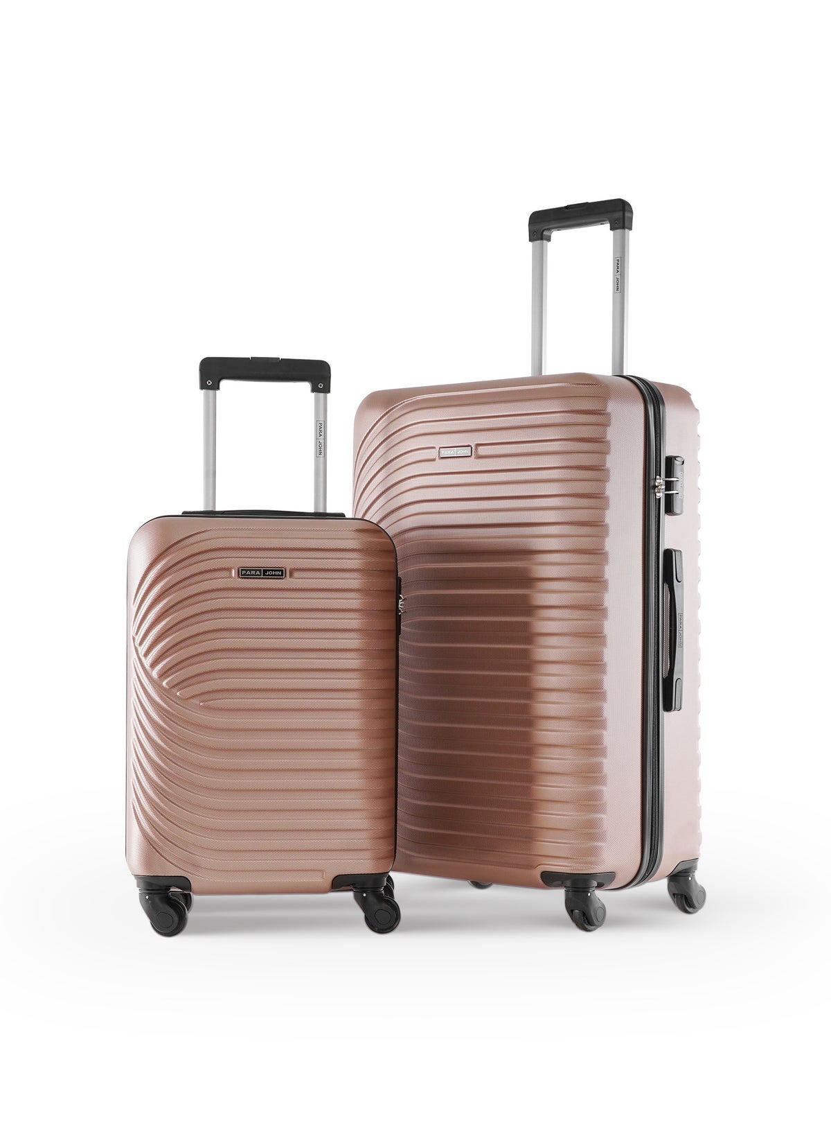 PARAJOHN Sparkle ABS Hard side Spinner Luggage Trolley Set | Best Price ...