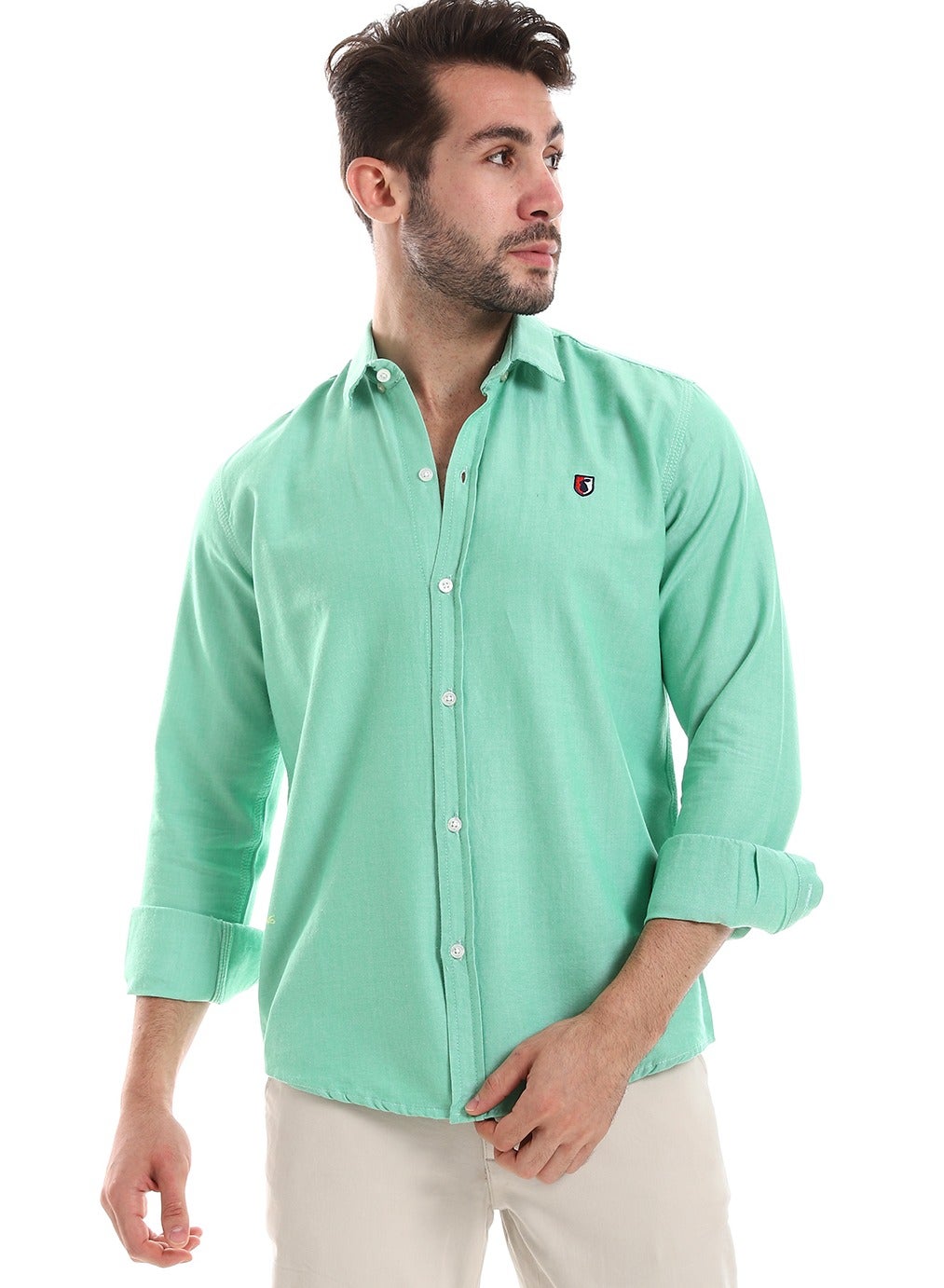 WHITE RABBIT Men's Plain Long Sleeve Shirt White Rabbit | Best Price ...
