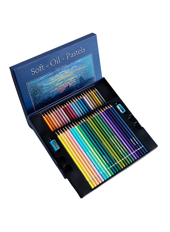 Generic 48-Color Morandi Colored Pencils Set, Oil-Based Soft Core ...