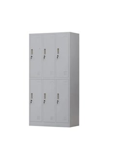 Protector PROTECTOR 6 Door Metal Locker, Employee Storage Cabinet ...