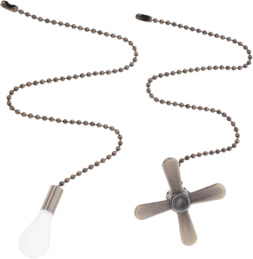 Generic Antique Bronze Ceiling Fan Pull Chain Extension 2 Pack For Home ...