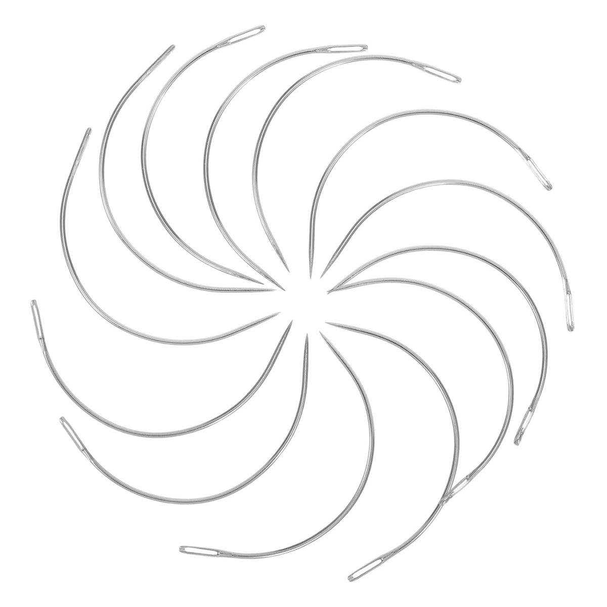 Generic 100pcs Curved Upholstery Needles C Shape Hand Sewing Needles ...