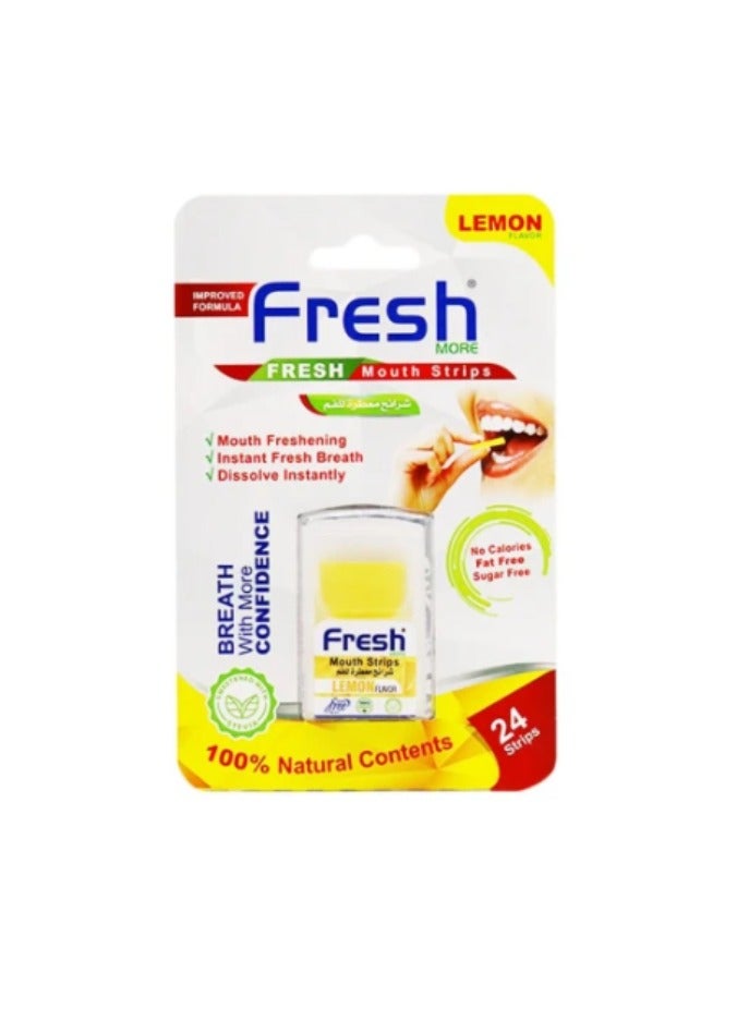 Fresh More Lemon Mouth Freshener Strips - 24 Strips | Best Price KSA ...