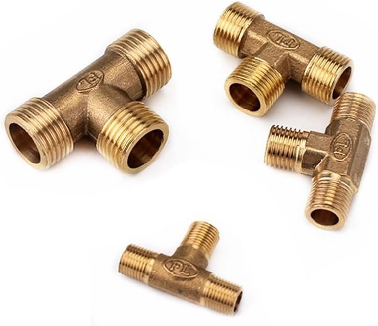 Generic 1 8 Inch Male Thread Brass Tee Pipe Fitting Adapter For Water ...