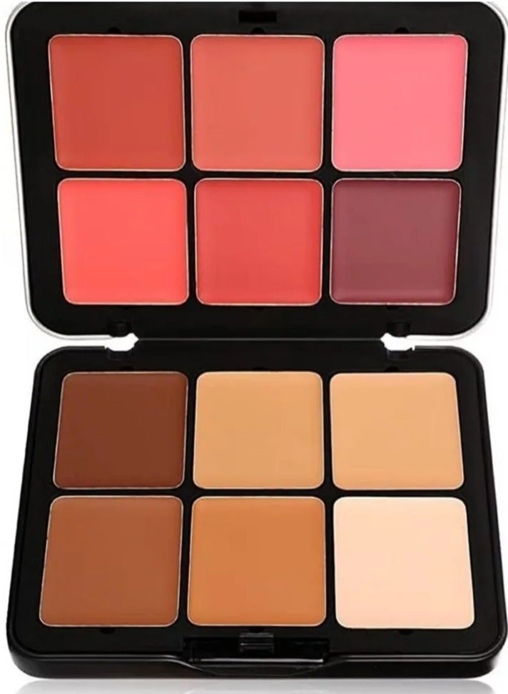 Ministar Ultra HD Palette Blusher And Contour creamy 60g - 12 Colors | Best Price Egypt | Cairo ...