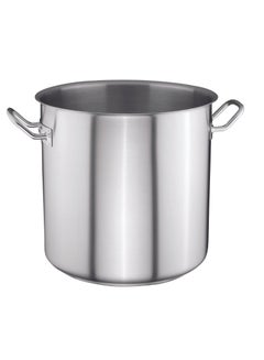 Ozti Stainless Steel Induction Stock Pot 24 cm x 24 cm |Ideal for Hotel ...