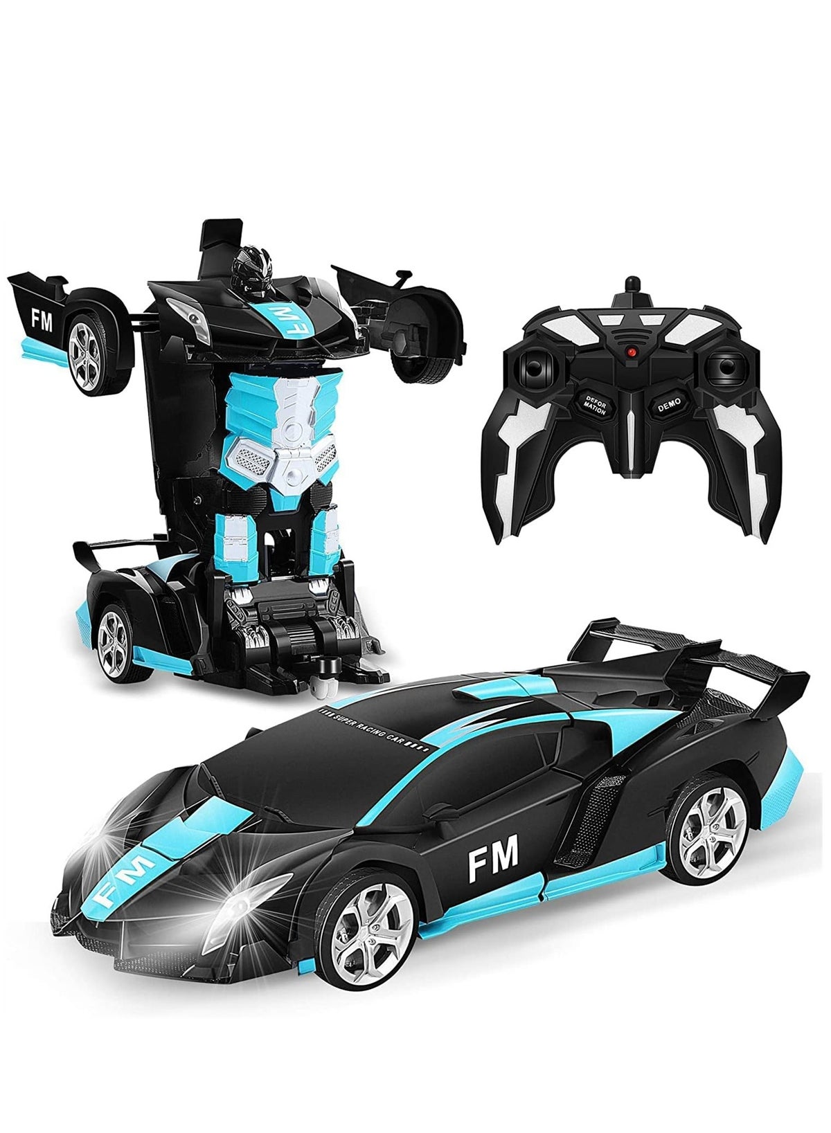 EHOME Remote Control Car, Transform Robot RC Car for Kids, One-Key ...