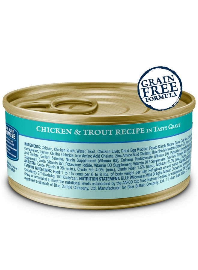 Blue Buffalo Blue Buffalo Wilderness Wild Delights Minced Wet Cat Food ...