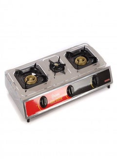 KRAWN Gas Stove 3 Burners KW-4340 Silver KSA | Riyadh, Jeddah