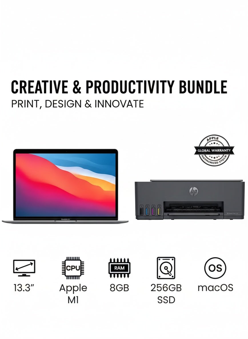 تسوق Apple وMacBook Air MGN63 With 13-Inch Display, M1 Chip With 8-Core ...