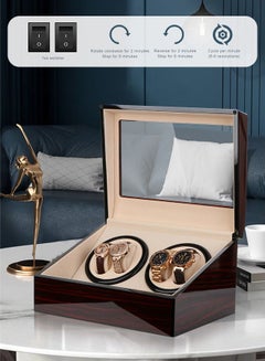 HomarKet Automatic Watch Winder with 4 Quiet Japanese Motor+ 6 Display ...