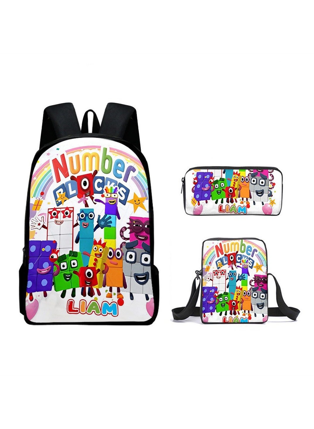 Generic Numberblocks Children Backpack Daypack Schoolbag Teen Boys ...