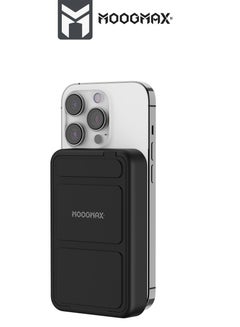 MOOGMAX Sanita 10000mAh wireless power bank with a back stand, supports ...