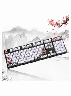 KASTWAVE Rubber Keycaps Set, 110 Keys PBT Keycap, Anti-Slip Texture Dye ...