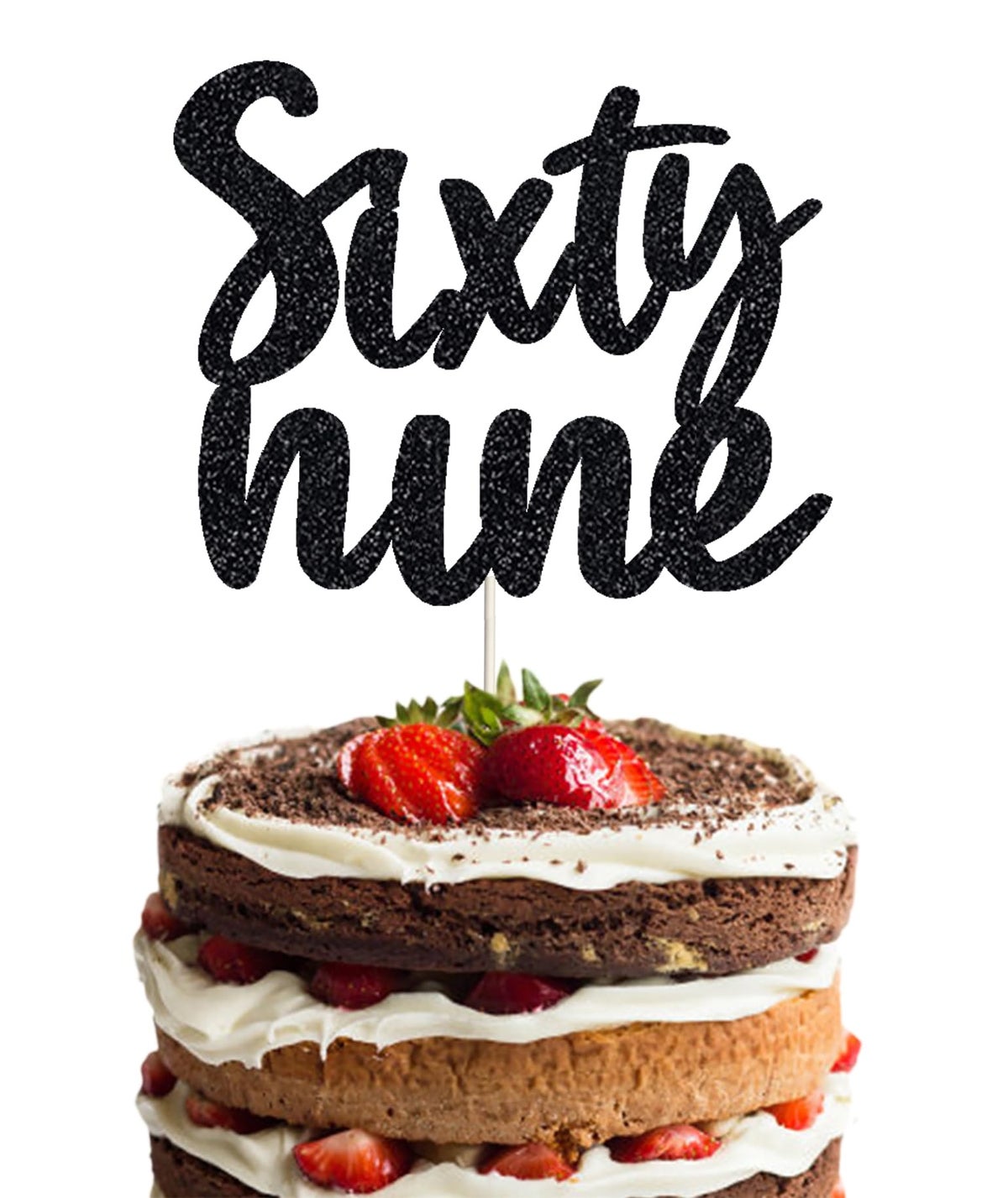veegood 69 Cake Toppers Sixty nine Birthday Cake Toppers 69th Cake ...