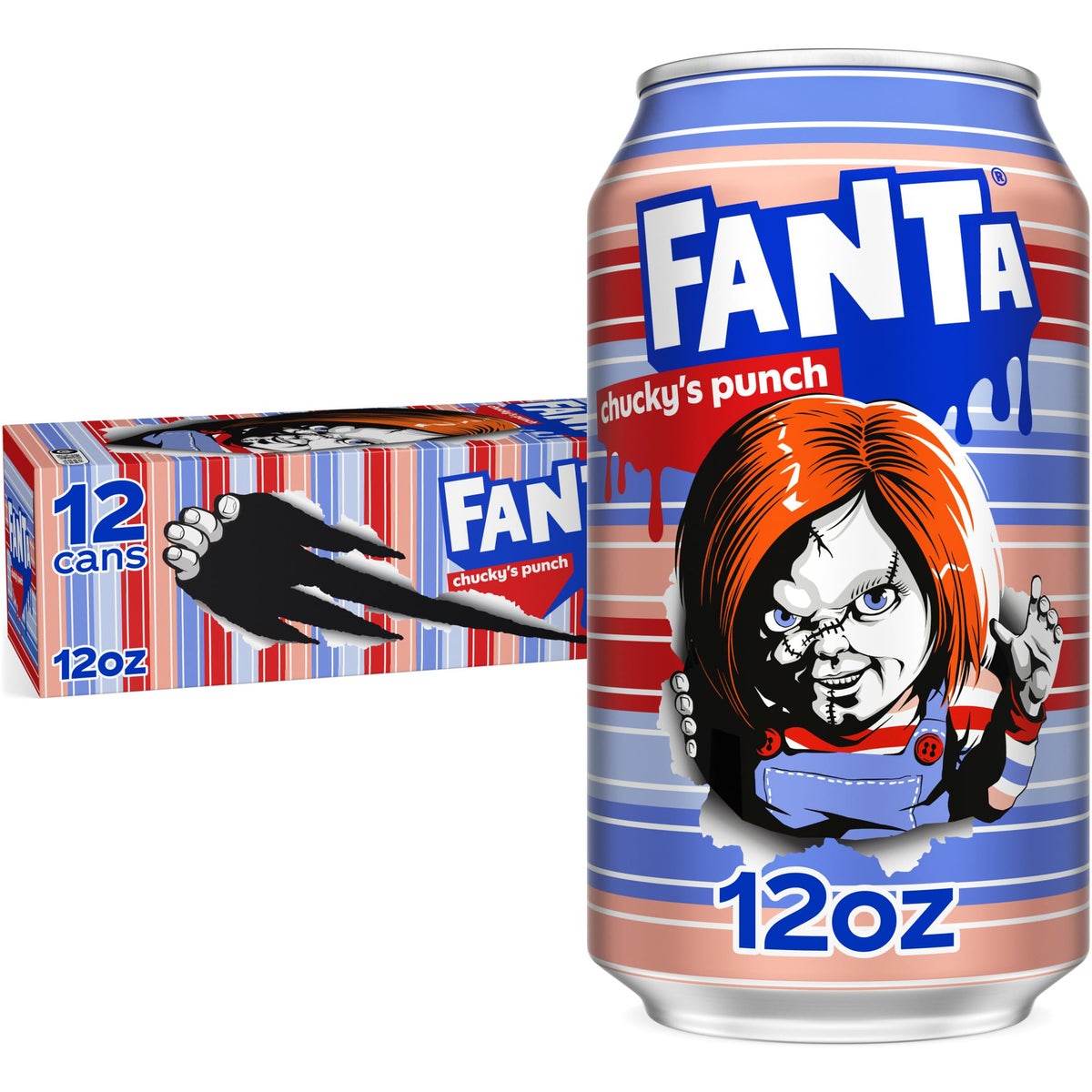Fanta Fanta Fruit Punch Caffeine Free Soda Soft Drink, Chucky's Punch ...