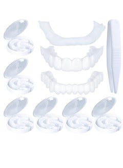 Sosation 6 Set Fake Teeth Denture Teeth Veneer Snap in Teeth Confidence ...