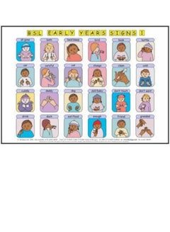 Let's Sign BSL Early Years & Baby Signs: Poster/Mats A3 Set of 2 ...