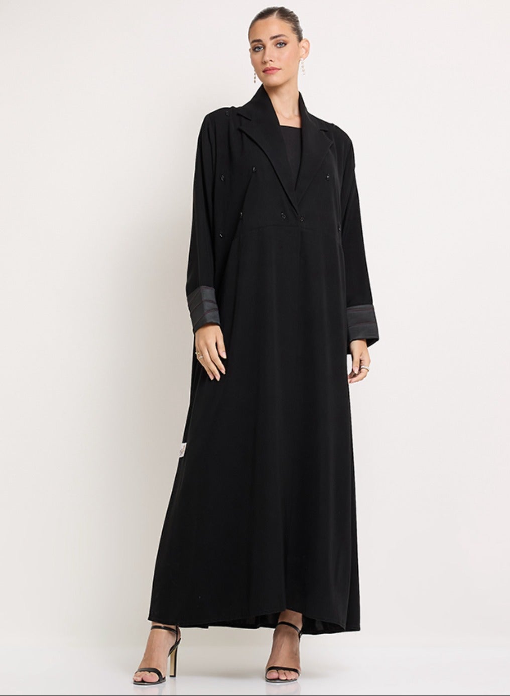 Rosette Abaya Royal Abaya with Embroidered & Collar Style | Best Price ...