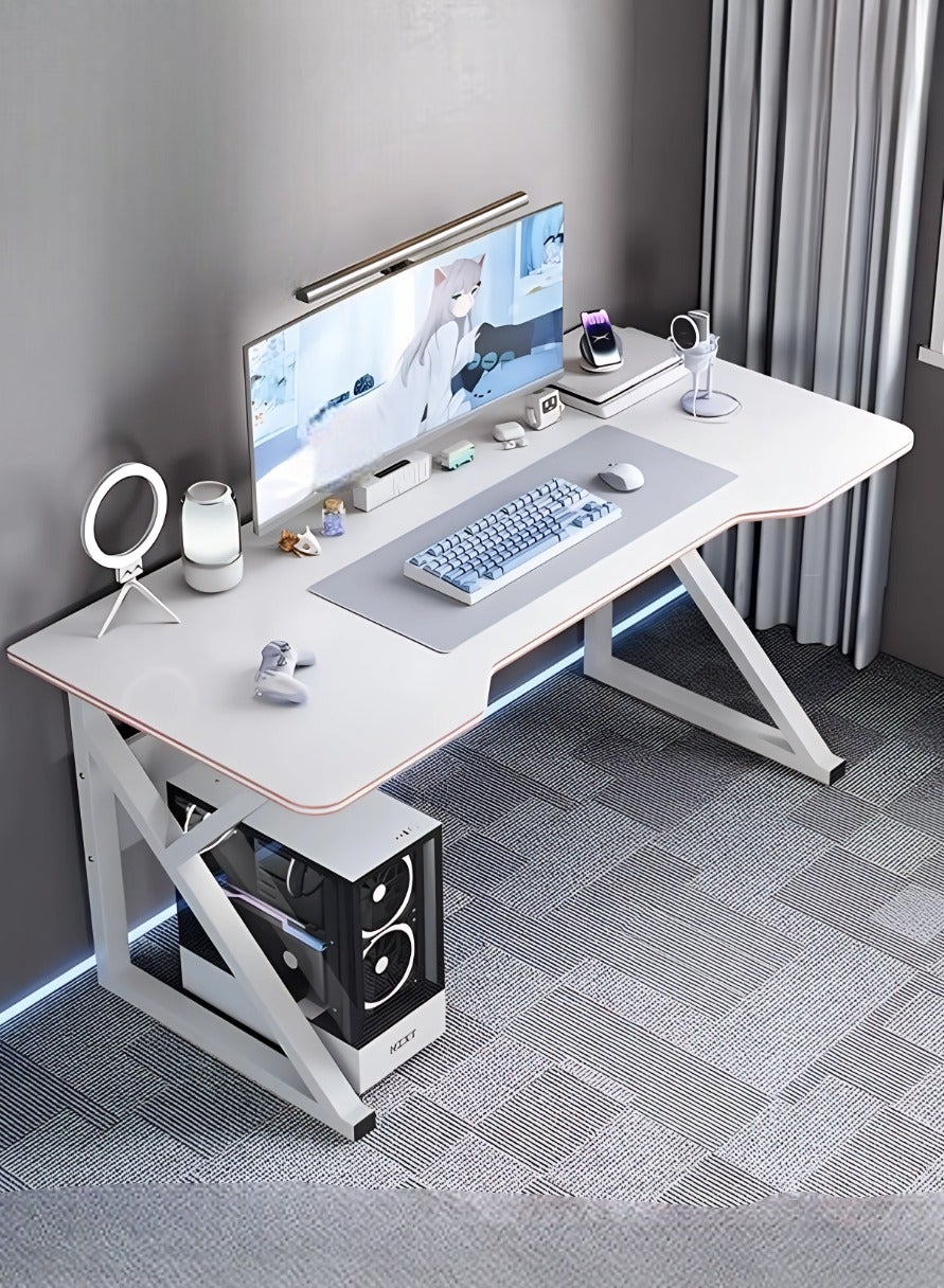 AIWANTO 120cm Gaming Desk – Ergonomic K-Frame, Large PC Table for ...