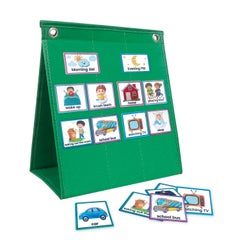 Generic Kids Daily Visual Schedule Wall Chart Green UAE | Dubai, Abu Dhabi
