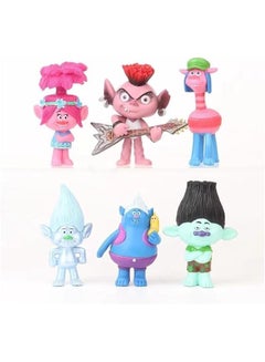 Generic 6PCS 3.2In Trolls Action Figure Toys ，Trolls Party Supplies ...