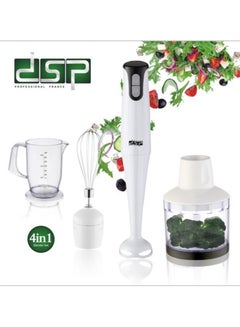 DSP DSP Hand Blender 4-in-1, 400W Power, Dual Speed Control, Includes ...