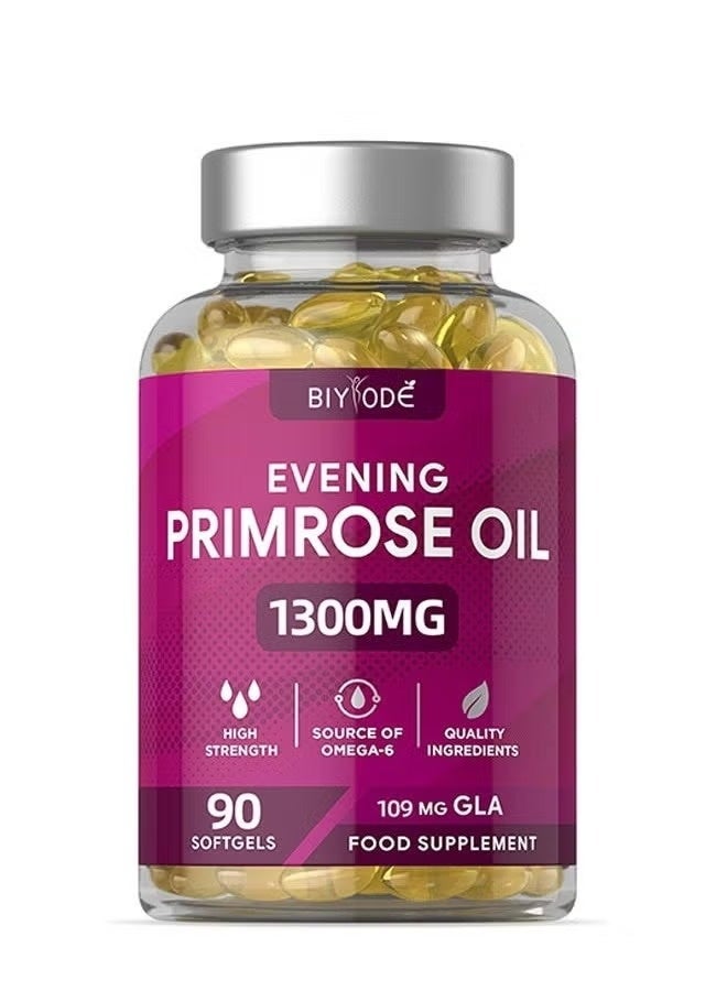 BIYODE Evening Primrose Oil Softgels 1300mg – High-Potency Omega-6 ...