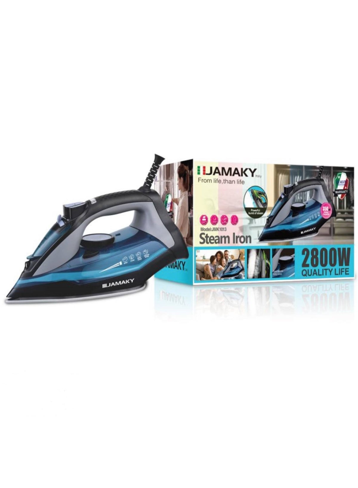 JAMAKY Italy JMK1013 Garment Steamer, 2800 Watt, 350 ml Capacity | Best ...