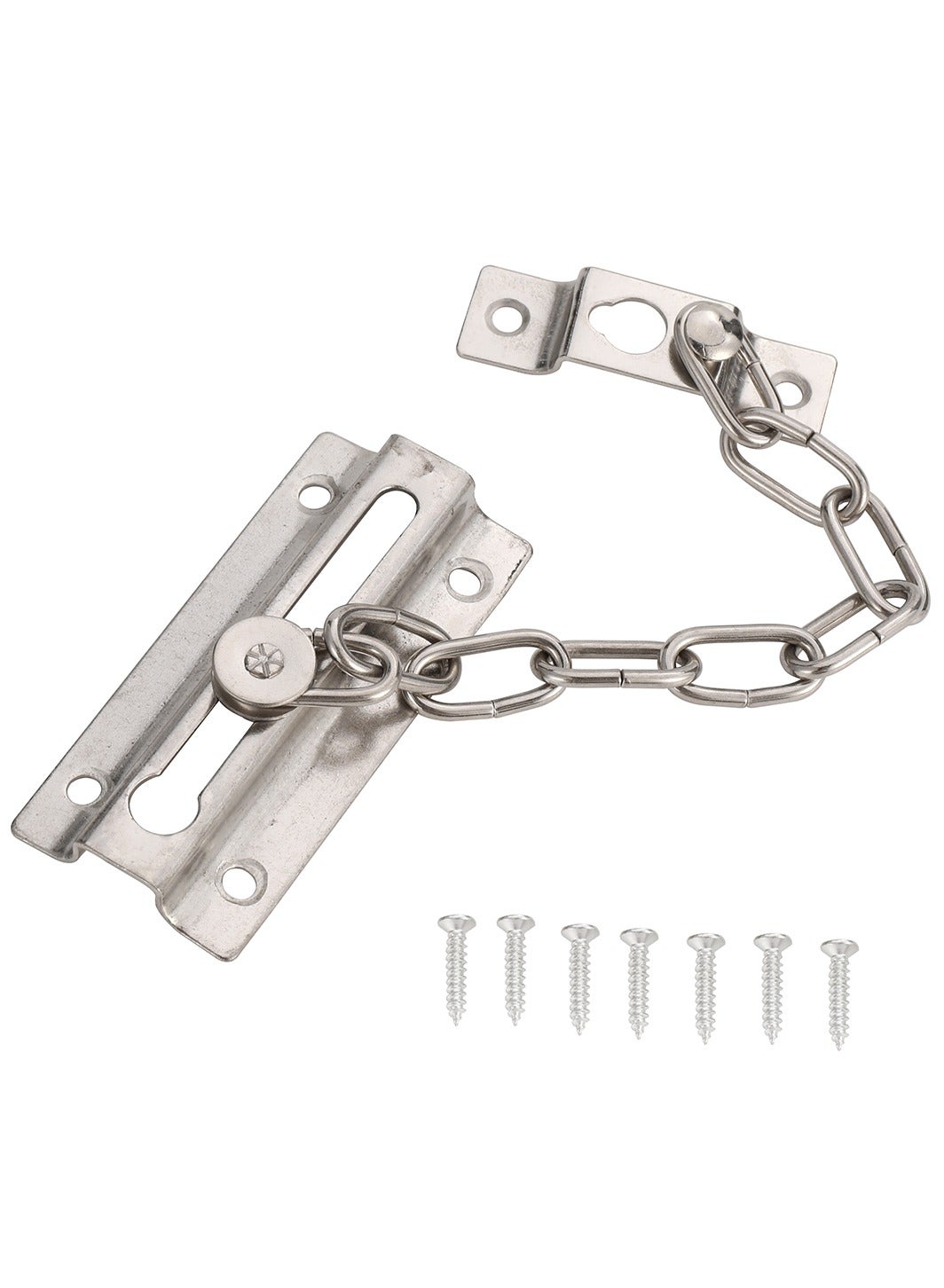 LAWAZIM Chain Door Lock Nickel Platted - 85mm - with Sliding Chain ...