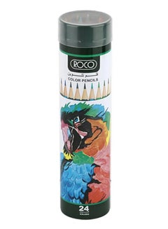 ROCO 24-Piece Color Pencil Set Multicolour KSA | Riyadh, Jeddah