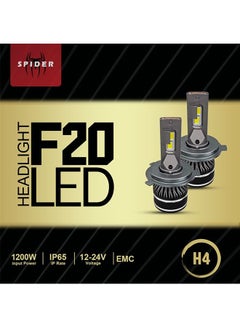 SPIDER SPIDER F20 Series Super Bright 1200W LED Car Headlight Kit Bulb ...