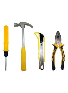 Generic 4 Pieces Hand Tool Kit For Home Diya & Professional Use, Black ...