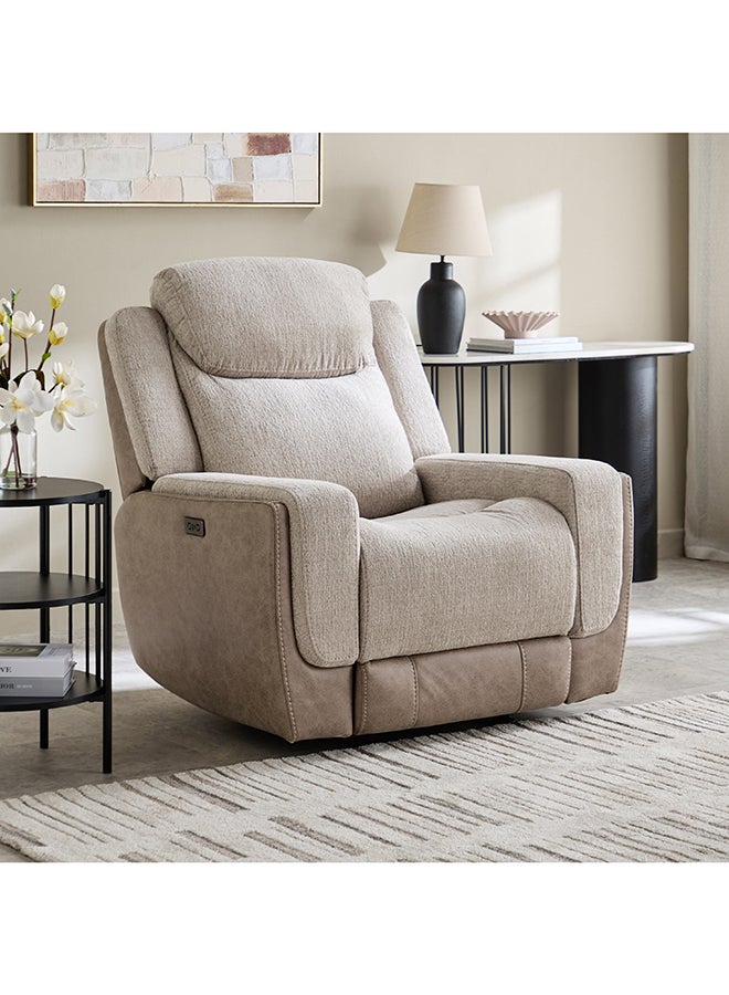 Home Box Onyx Power Fabric Armchair Recliner with Glider | Best Price ...