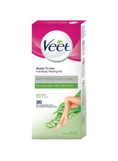 Veet Ready To Use Full Body Wax Strips 20 Sheets Multicolour UAE ...