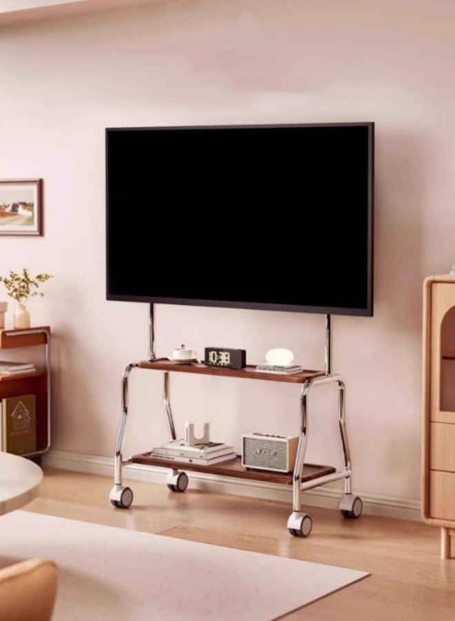 XiuWoo Movable Mobile TV Cart, Rolling Floor Standing TV Stand, with ...