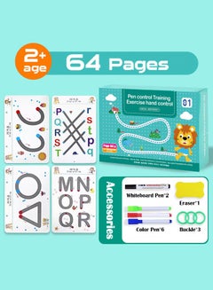 تسوق Generic و64 Pages Pen Control Training Book for Toddlers, Erasable ...
