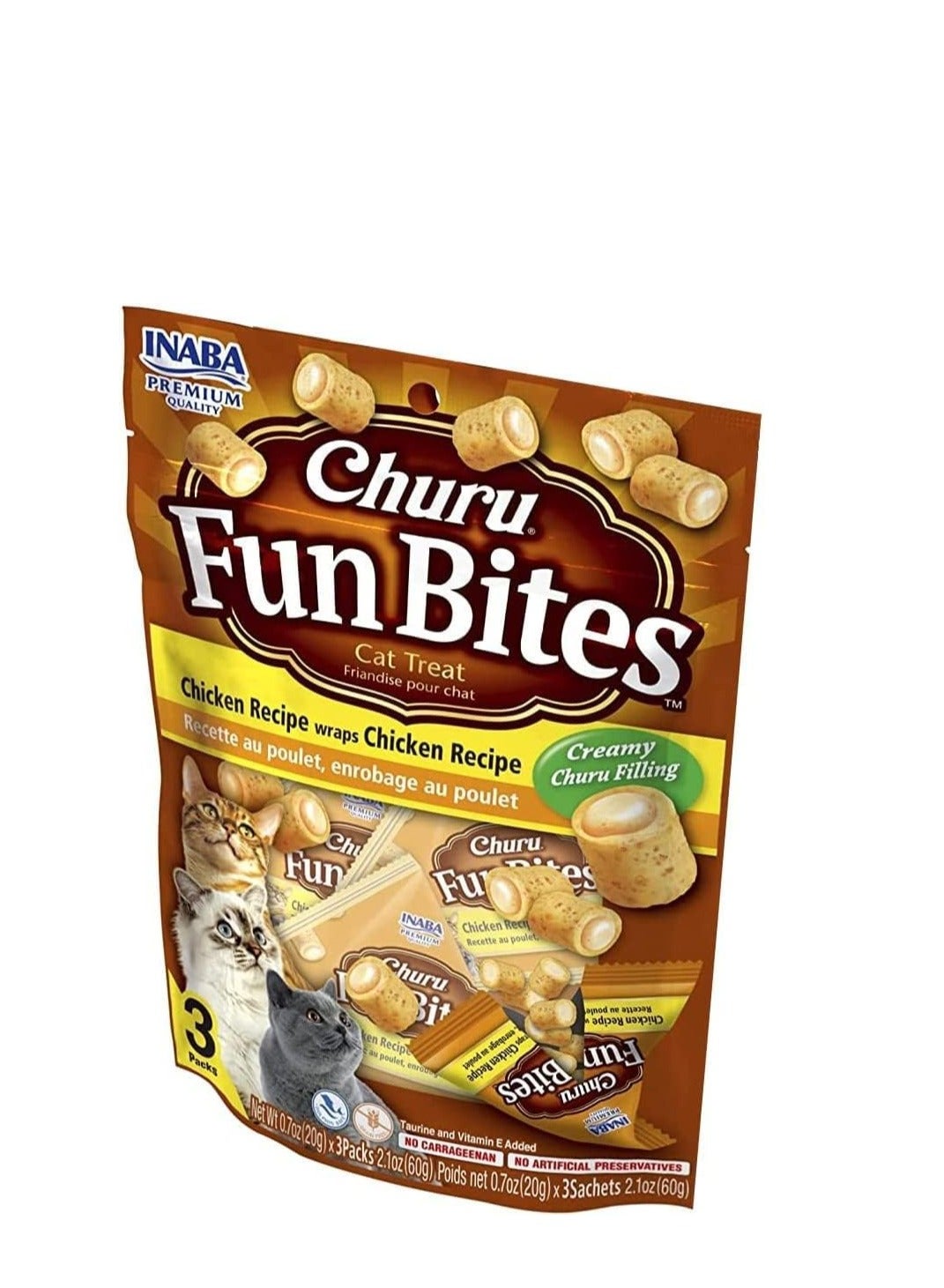 INABA Inaba Churu Fun Bites Chicken Wraps Chicken Recipe Cat Treats 60g ...