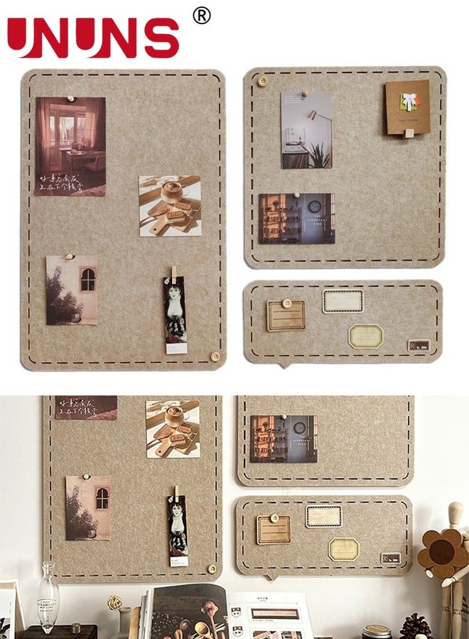 UNUNS 3 PCS Bulletin Board,Notice Board for Bedrooms Offices Home Wall ...