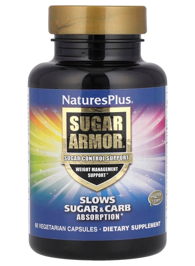 NaturesPlus Sugar Armor® Sugar Control Support 60 Vegetarian Capsules ...