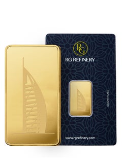 RG REFINERY Rafmoh Bullion 15 Gram 24k Gold Bar with Burj Al Arab ...