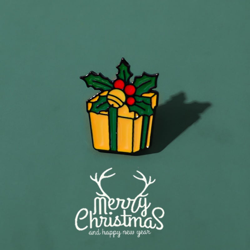 Generic Christmas Brooch Santa Claus Elk Pin Niche Cartoon Cute Classy ...