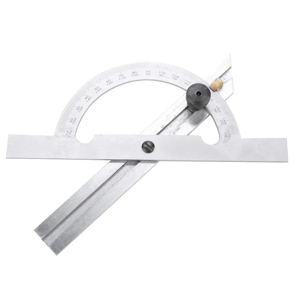 Generic Adjustable Carbon Steel Protractor Angle Ruler Tool 100x150mm ...