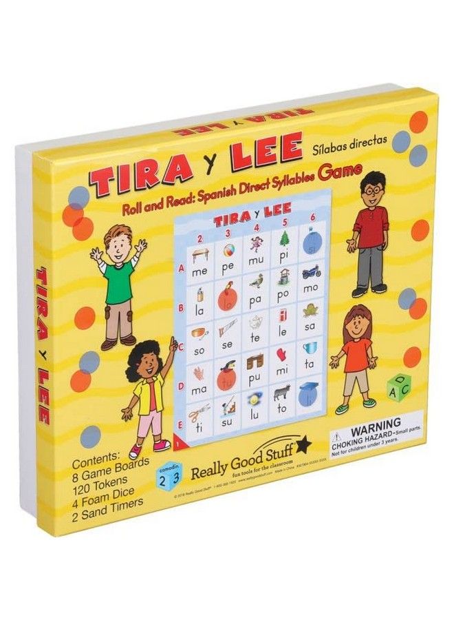 Really Good Stuff Tira Y Lee: Sílabas Directas (Roll And Read: Spanish ...