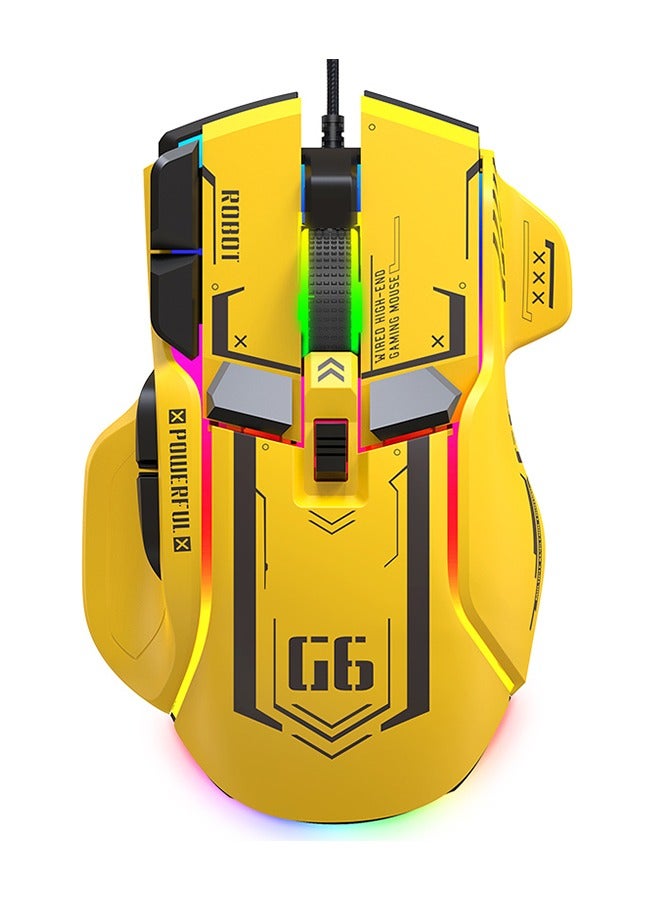 HXSJ HXSJ G6 RGB Wired Gaming Mouse Mechanical 10 keys Macro ...