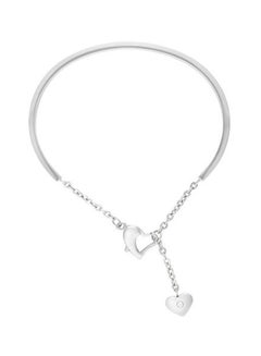 BUCKLEY LONDON Heart Bangle - Silver UAE | Dubai, Abu Dhabi