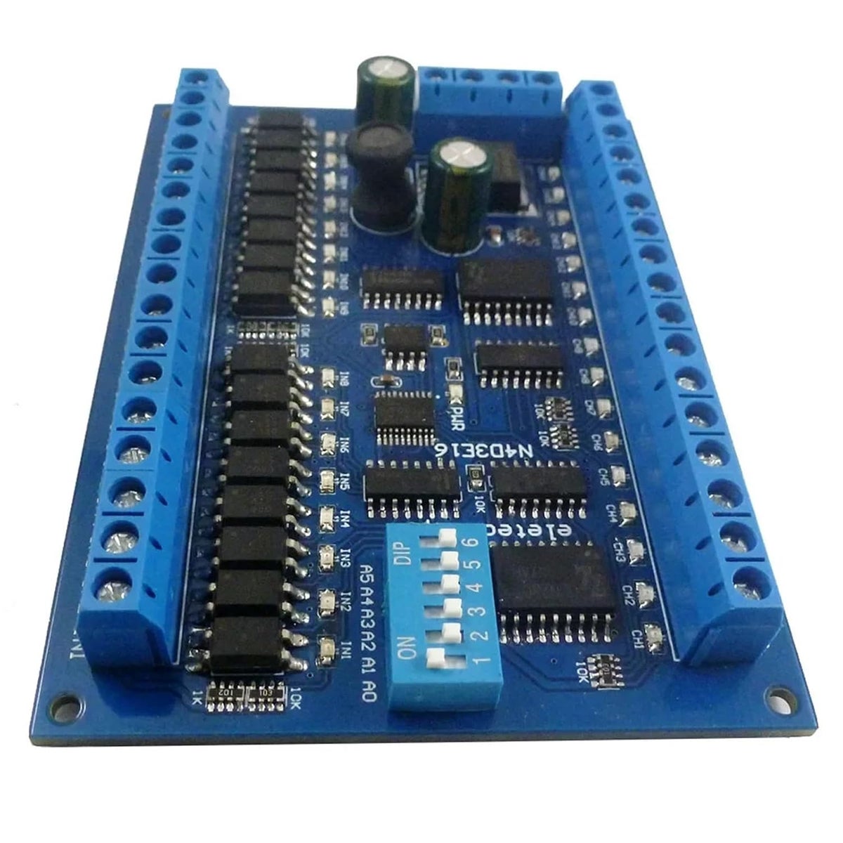 Generic 16CH RS485 PLC Relay Module Modbus RTU Expansion Board Only ...